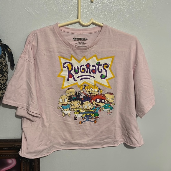Tops | Rugrats Pink Shirt Thats Has All Characters | Poshmark
